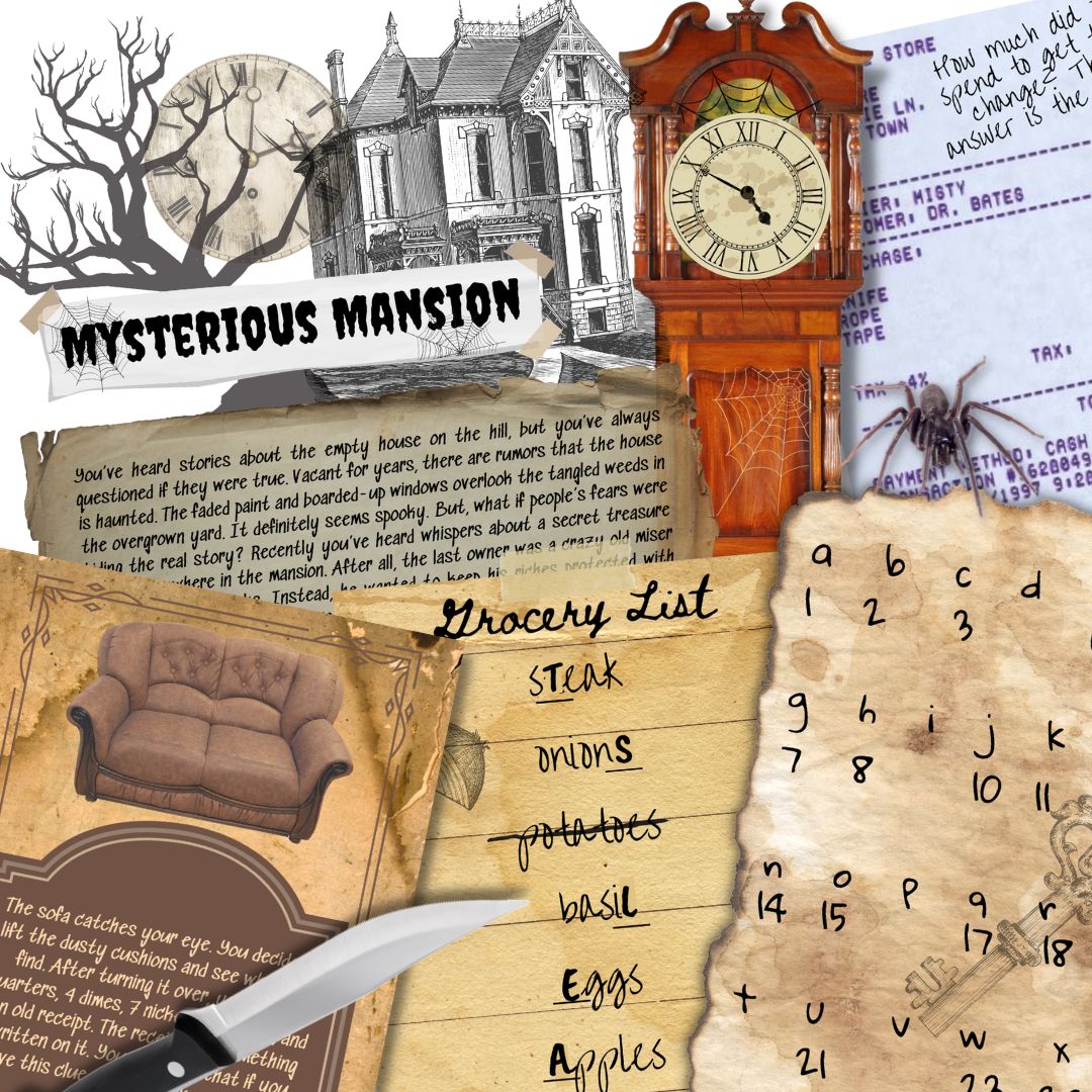 Mysterious Mansion Home Escape Game for Kids – Blimey Box