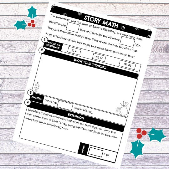 Christmas Story Math (CGI: Addition) – Blimey Box