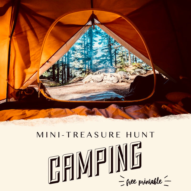 Camp Theme Mini-Treasure Hunt (Free Printable) – Blimey Box